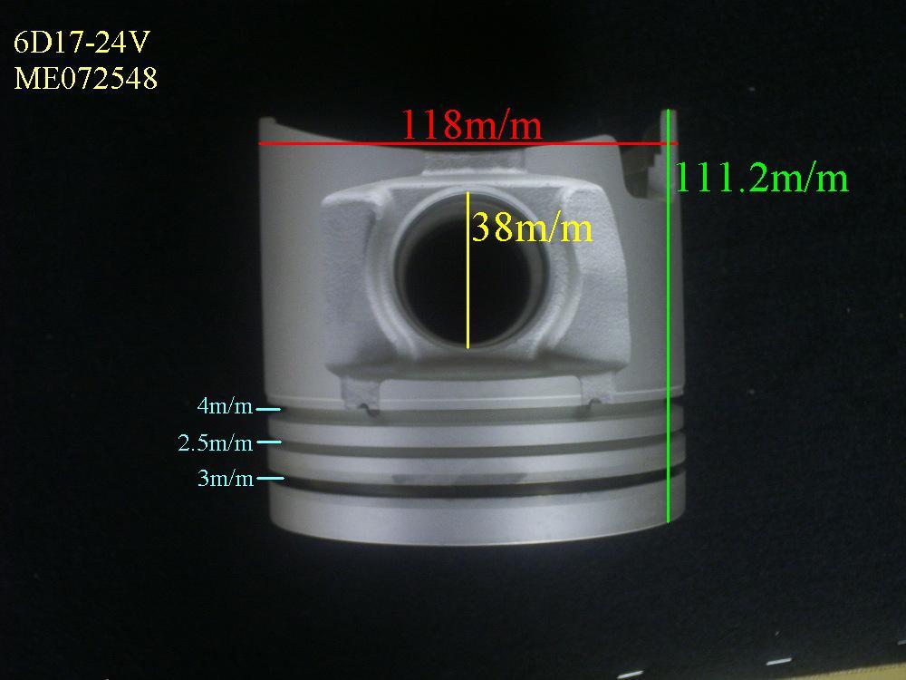6D17-24V ME072548/MITSUBISHI PISTON SET/Piston Set | AUTOPARTS PRODUCTS ...