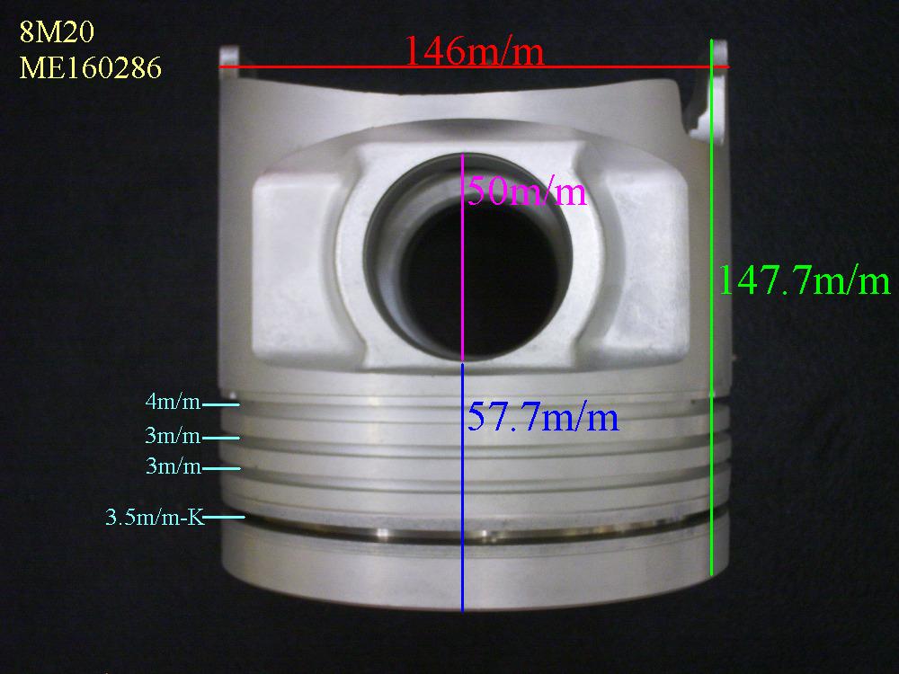 8M20 ME160286/MITSUBISHI PISTON SET/Piston Set | AUTOPARTS PRODUCTS ...