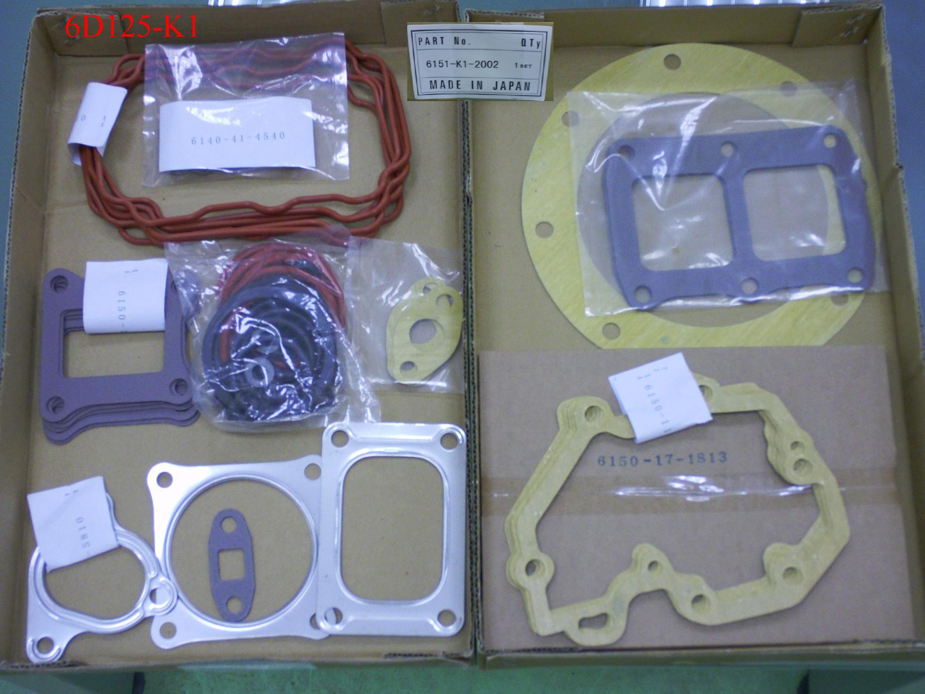 6D125 6151-K1-2002/KOMATSU GASKET SET/Gasket Set | AUTOPARTS PRODUCTS ...